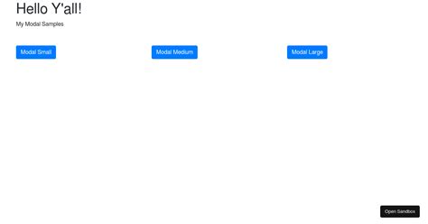 My Custom Modal Codesandbox