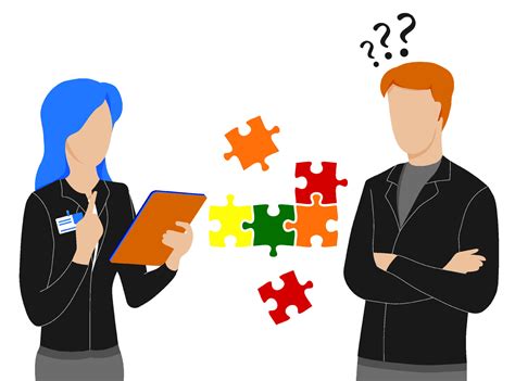 Teamwork Two People Solve Puzzle Put Jigsaw Pieces Together Solving Common Problem By Joint