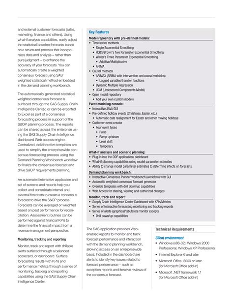 Sas Demand Driven Forecasting Factsheet Pdf