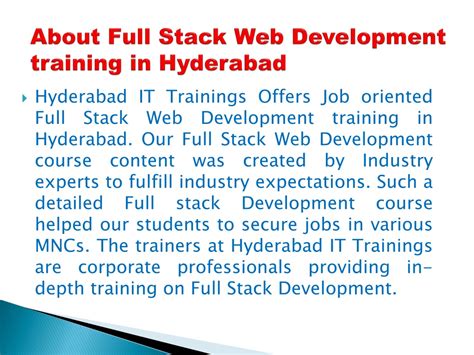 Ppt Full Stack Web Developer Course In Hyderabad Powerpoint