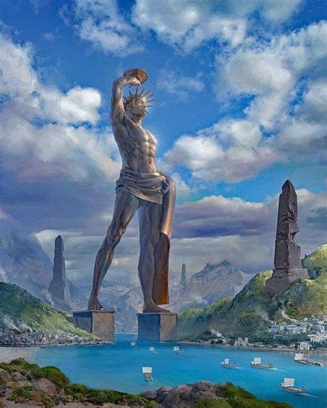 Colossus Greek Colossus Of Rhodes Colossal Statue Mythology