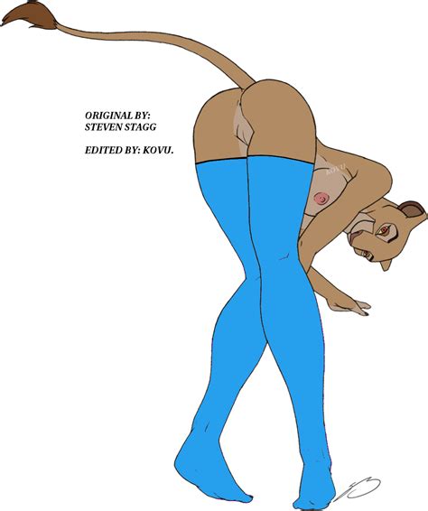 Rule 34 Anthro Anus Bending Bent Over Breasts Disney Edit Feline Fur Furry Lion Lioness Mammal