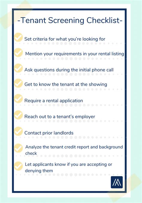 Tenant Screening Criteria Template