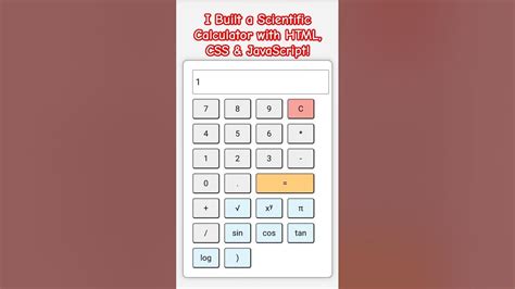 I Built A Scientific Calculator With Html Css And Javascript