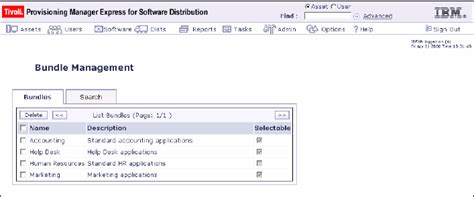 Deleting A Software Package Or Bundle From The Library Deployment Guide Series Ibm Tivoli