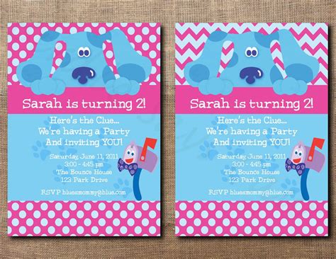 Blues Clues Birthday Invitations
