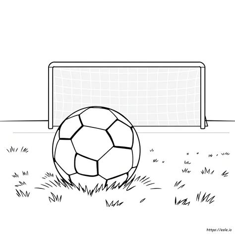 Hojas Para Colorear De Balón De Fútbol