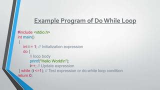 WHILE LOOP DO WHILE LOOP Pptx