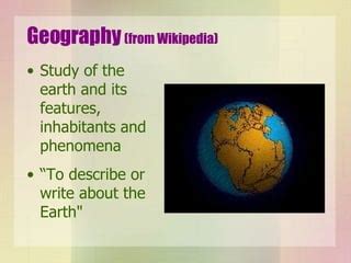 Gender And Geography PPT