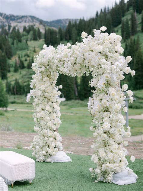 Nourbakhsh Modern Orchid Wedding Arch Wedding White Arch Wedding