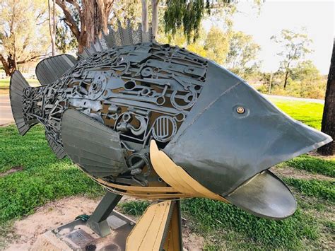 Murray Cod Sculpture Explore St George Region Queensland