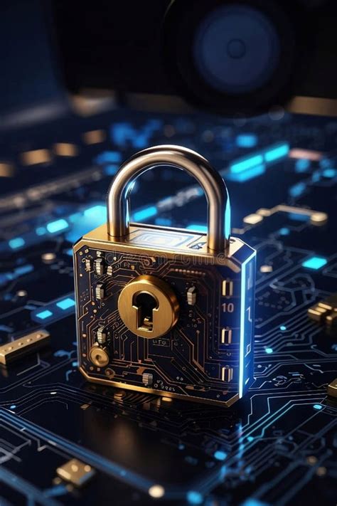 Security And Cyber Security Firewall Generative Ai Illustration Stock Illustration