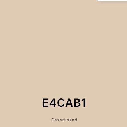 Desert Sand Color Palette Book