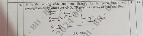 C Write The Verilog Code And Time Diagram Studyx C Write The Verilog Code And Time Diagram Studyx