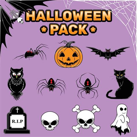 Halloween Pack Vector Design 9579829 Vector Art At Vecteezy
