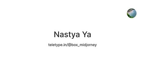Nastya Ya — Teletype