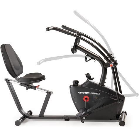 Marcy Pro Dual Action Cross Training Recumbent Exercise Bike With Arm