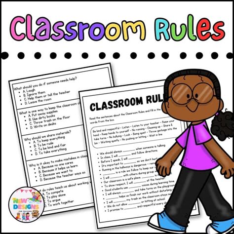 Classroom Rules Reading Comprehension Perfect For Back To School
