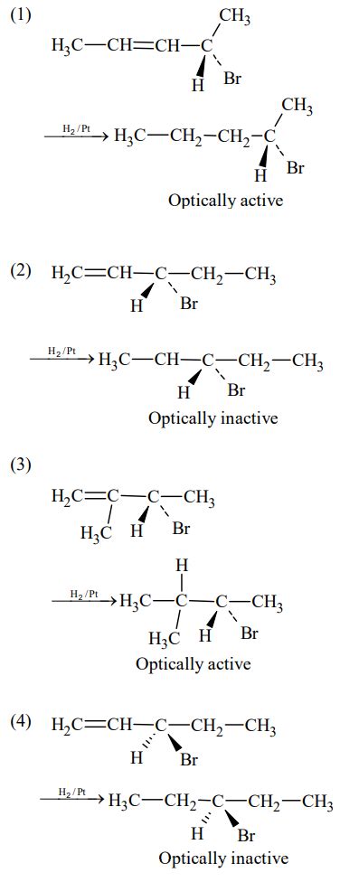 Compound S That On Hydrogenation Produce S Optically Inactive Compound S Is Are Sarthaks