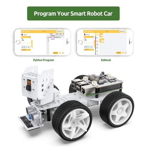 Buy SUNFOUNDER Raspberry Pi Smart Car Kit With Camera AI Robot Car Color Face Detection Line