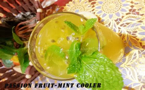 Good Food Ends With Good Talk Passion Fruit Mint Cooler