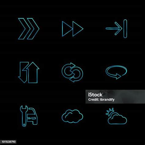 화살표 방향 포인터 화살표 사용자 인터페이스 화살표 Eps 아이콘 설정된 벡터 0명에 대한 스톡 벡터 아트 및 기타 이미지