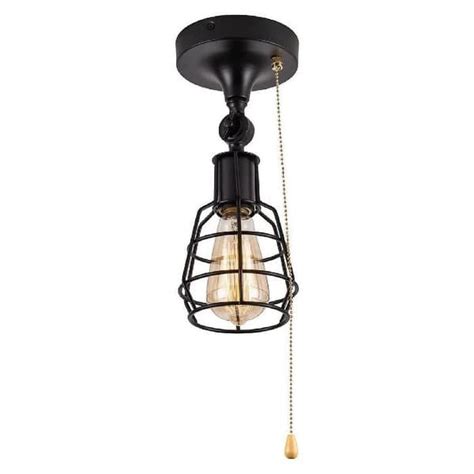Oil Black Light Fixture With Pull Chain 1 Light Pull Light Fixture