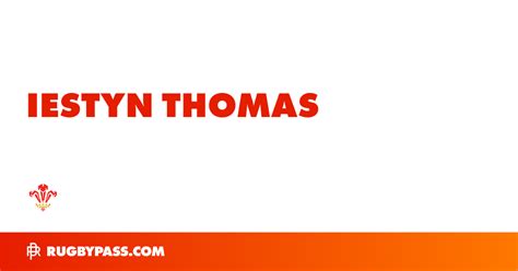 Iestyn Thomas Rugby Bio News Stats Age Height And Team Rugbypass