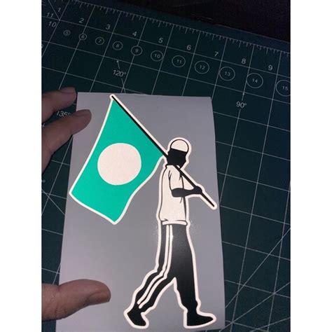 Stiker Orang Pegang Bendera Pas Shopee Malaysia