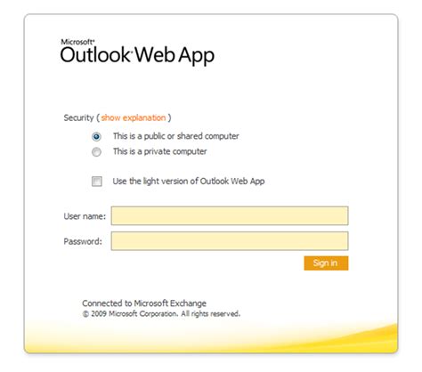 Outlook Web App Owa