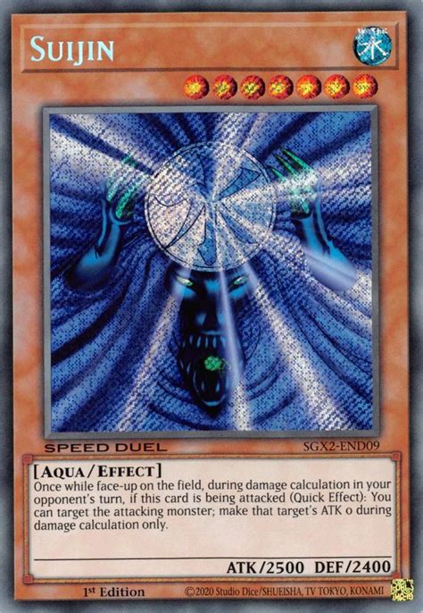Suijin Secret Rare Speed Duel Gx Midterm Paradox Yugioh