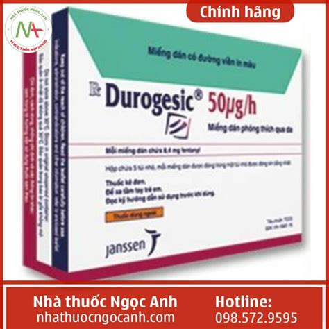 Thuốc Durogesic 50 µg H Dạng Miếng Dán Giá Bao Nhiêu Mua ở đâu