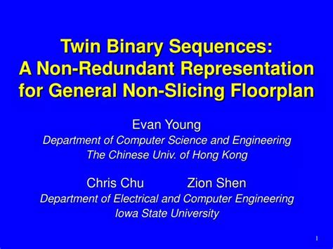 Ppt Twin Binary Sequences A Non Redundant Representation For General