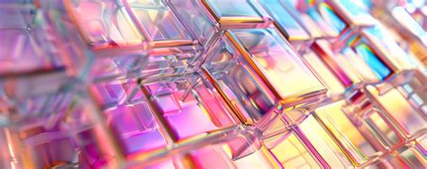 Abstract Iridescent Background Design 3d Render Showcasing A