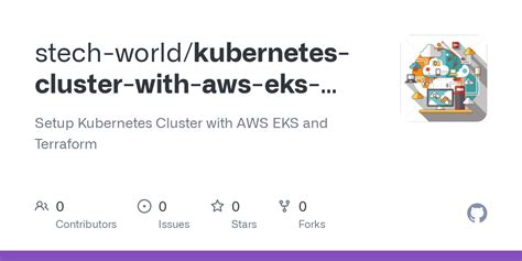 GitHub Stech World Kubernetes Cluster With Aws Eks And Terraform Setup Kubernetes Cluster
