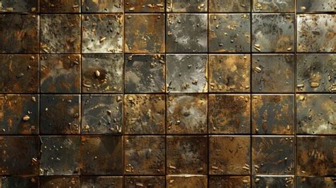Premium Photo Tiled Metal Texture A Sleek And Industrial Surface Radiating A Modern And