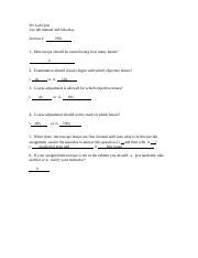 Pre Lab Quiz Microscopy Doc Pre Lab Quiz Use Lab Manual And Lab Rules Section N