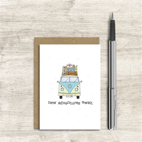 New Adventures Await Naked Dandelion Stationery