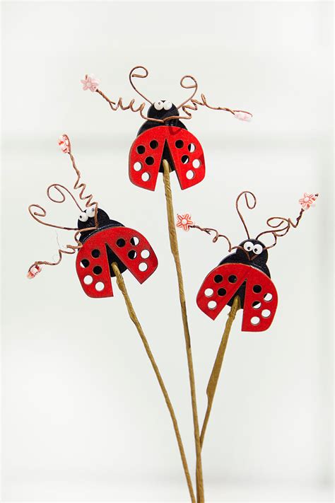 17 Lady Bug Pick Decorators Warehouse