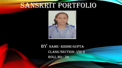 Sanskrit Flipbook By Riddhi Riddhi Gupta Page 1 7 Flip Pdf
