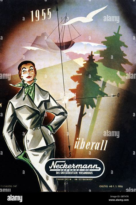 Mode Années 1950 Catalogue De Mode Neckermann Versand Kg Catalogue Couverture 1955