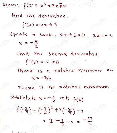 solved find the x values of all points where the function has any