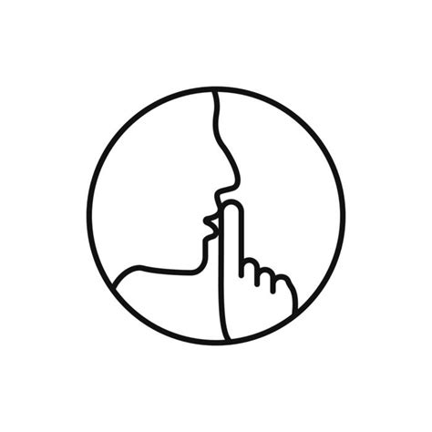 Shhh Clipart Black And White