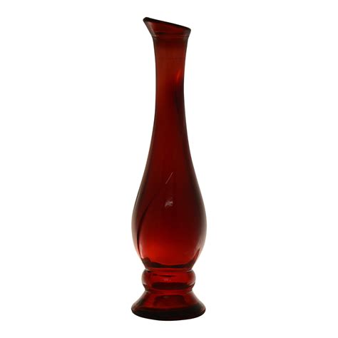 Ruby Red Glass Bud Vase Chairish