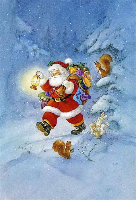 Приближается Рождество тихо в двери наши стучится Художница Sue… Рождественские