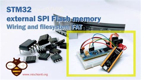 stm32 add spi flash memory with fat fs renzo mischianti