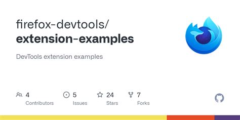 Github Firefox Devtoolsextension Examples Devtools Extension Examples
