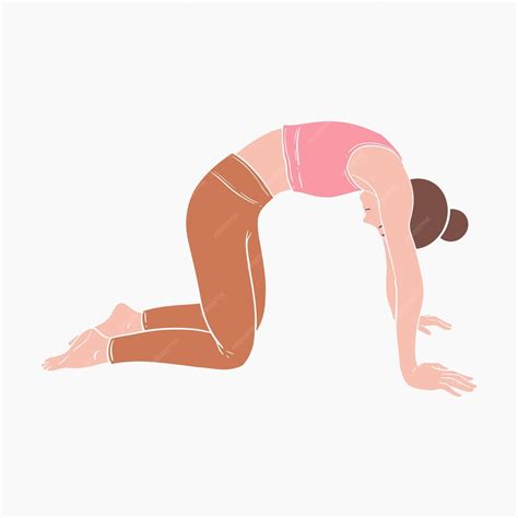 Premium Vector Cat Pose Yoga Illustration