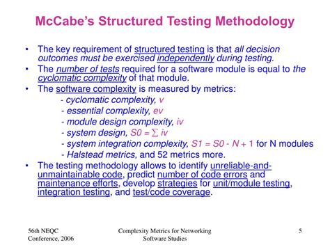 Ppt The Structured Testing Methodology For Software Quality Analyses