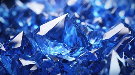 Premium Photo Dive Into Artistry Behold An Abstract Blue Crystal